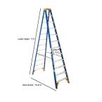Ladder – Werner 12 ft. Fiberglass Electricians JobStation Step Ladder ...