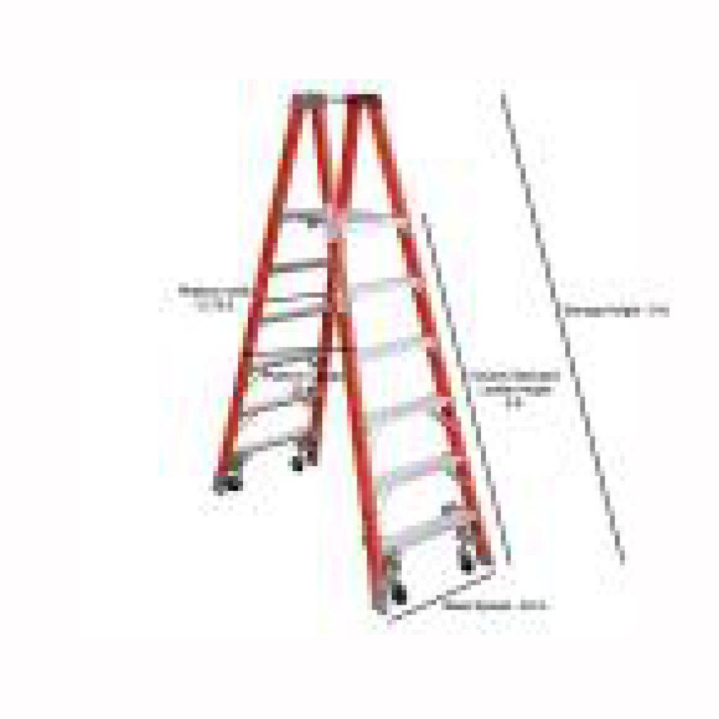 Ladder – Werner 12 ft. Reach Fiberglass Platform Twin Step Ladder – Surplus