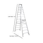 Ladder – Werner 12 ft. Aluminum Step Ladder with 375 lb. – Surplus