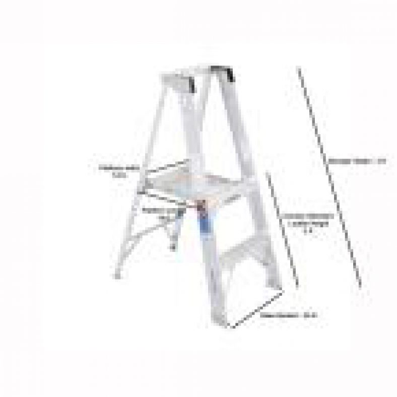 Ladder – Werner 8 ft. Reach Aluminum Platform Step Ladder – Surplus