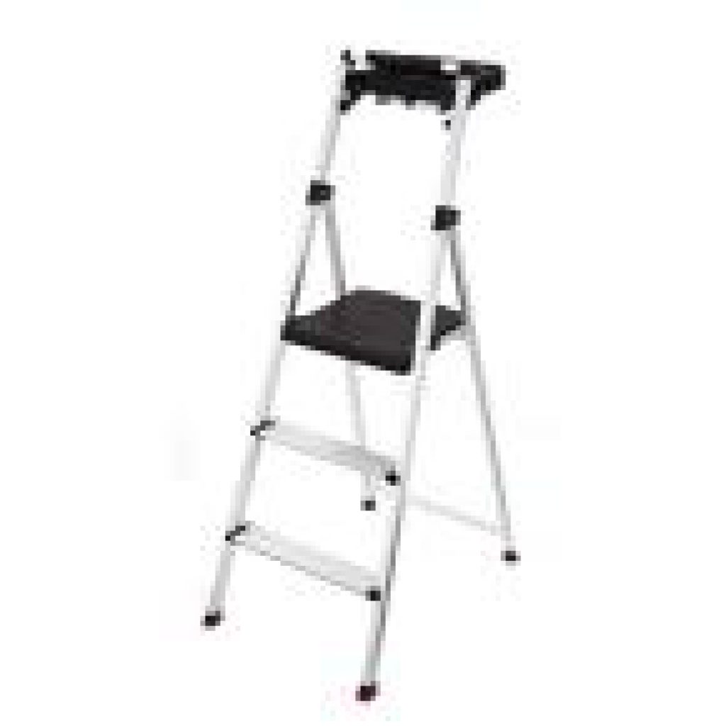 Ladder – Rubbermaid 3-Step Aluminum Step Stool – Surplus