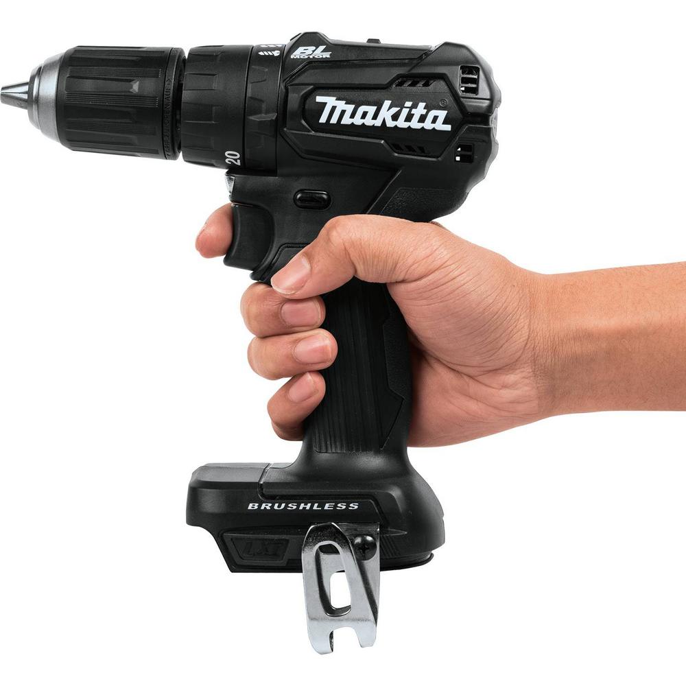 Hammer Drill – Makita 18-Volt LXT Lithium-Ion Sub-Compact Brushless Cordless 1/2 in. Hammer ...
