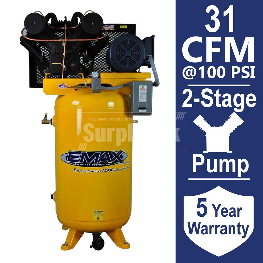 Compressor – EMAX Industrial PLUS Series 80Gal – Surplus
