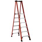 Ladders – Louisville Ladder 6 ft. Fiberglass Pinnacle Platform Ladder ...