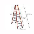 Ladder – Werner 12 ft. Reach Fiberglass Platform Twin Step Ladder – Surplus