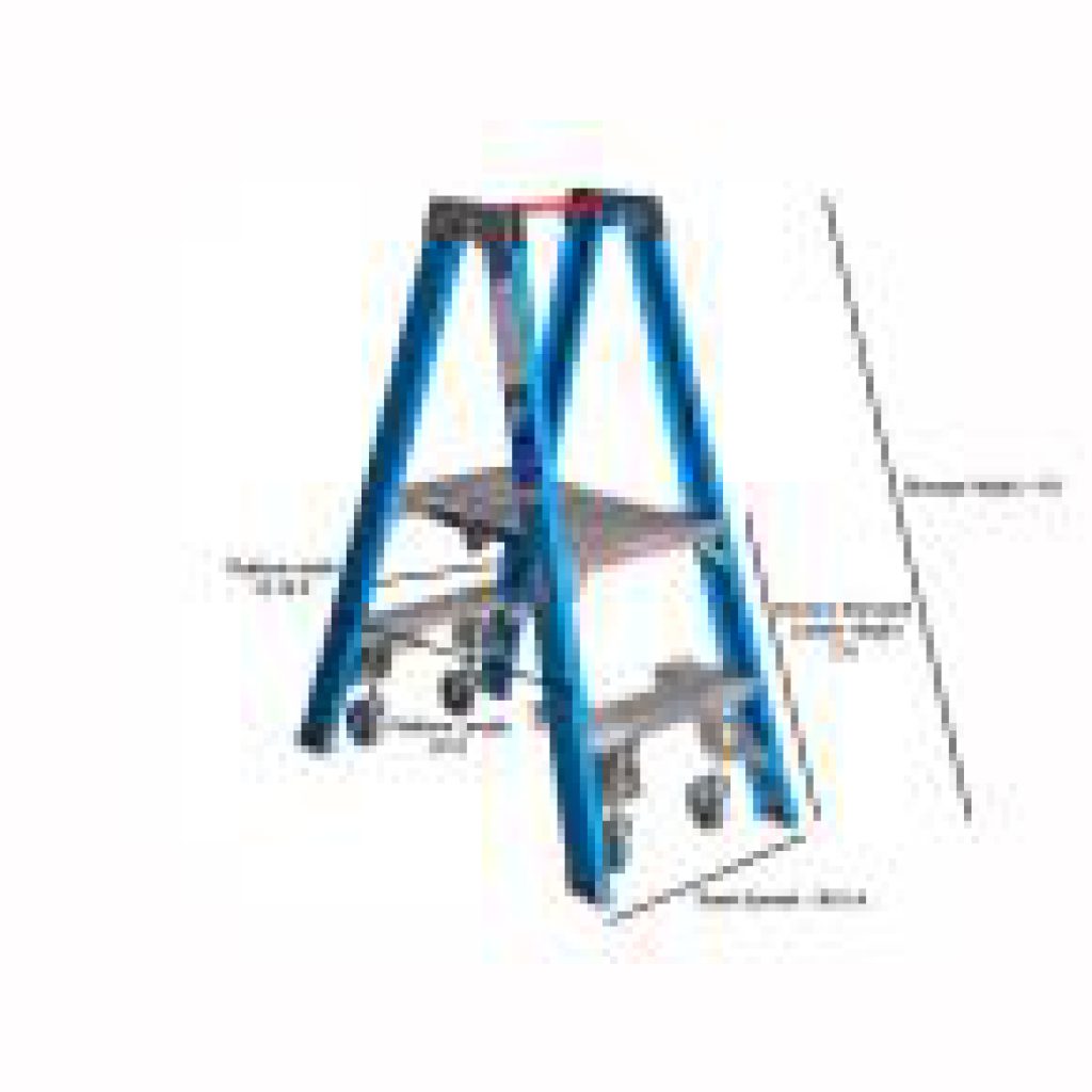 Ladder – Werner 8 ft. Reach Fiberglass Platform Twin Step Ladder – Surplus