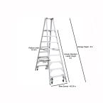 Ladder – Werner 12 ft. Reach Aluminum Platform Twin Step Ladder – Surplus