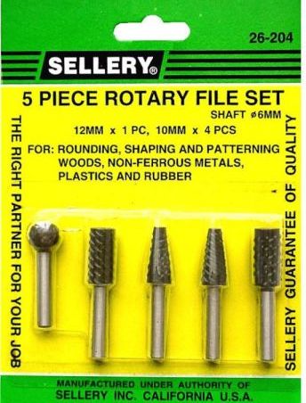 SELLERY ROTARY FILE BURR BIT SET 5Pcs – Surplus