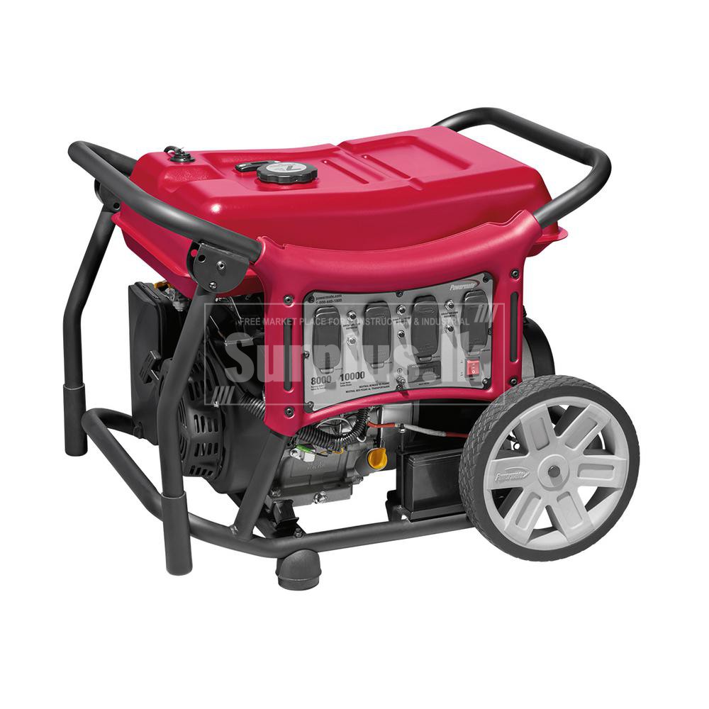 Powermate CX Series 8,000-Watt Portable Generator – Surplus