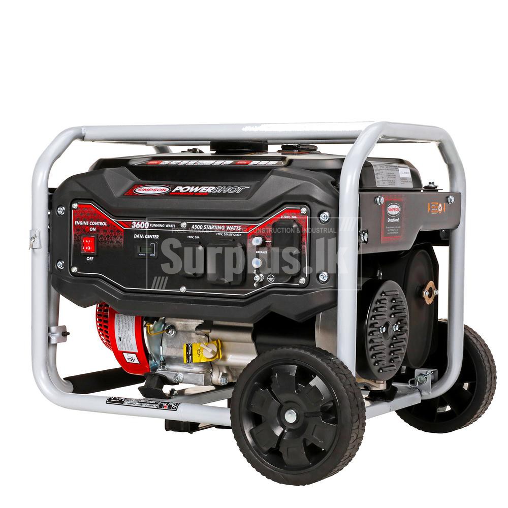 Simpson 3,600-Watt Portable Generator – Surplus
