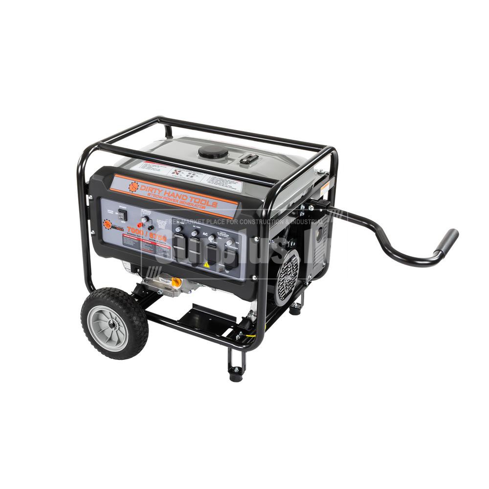Dirty Hand Tools 7,000-Watt Portable Generator – Surplus