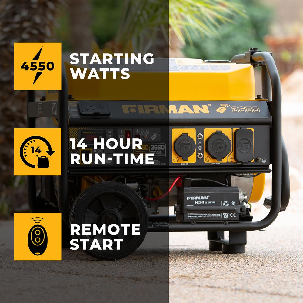 Firman 4550/3650-Watt Portable Generator – Surplus