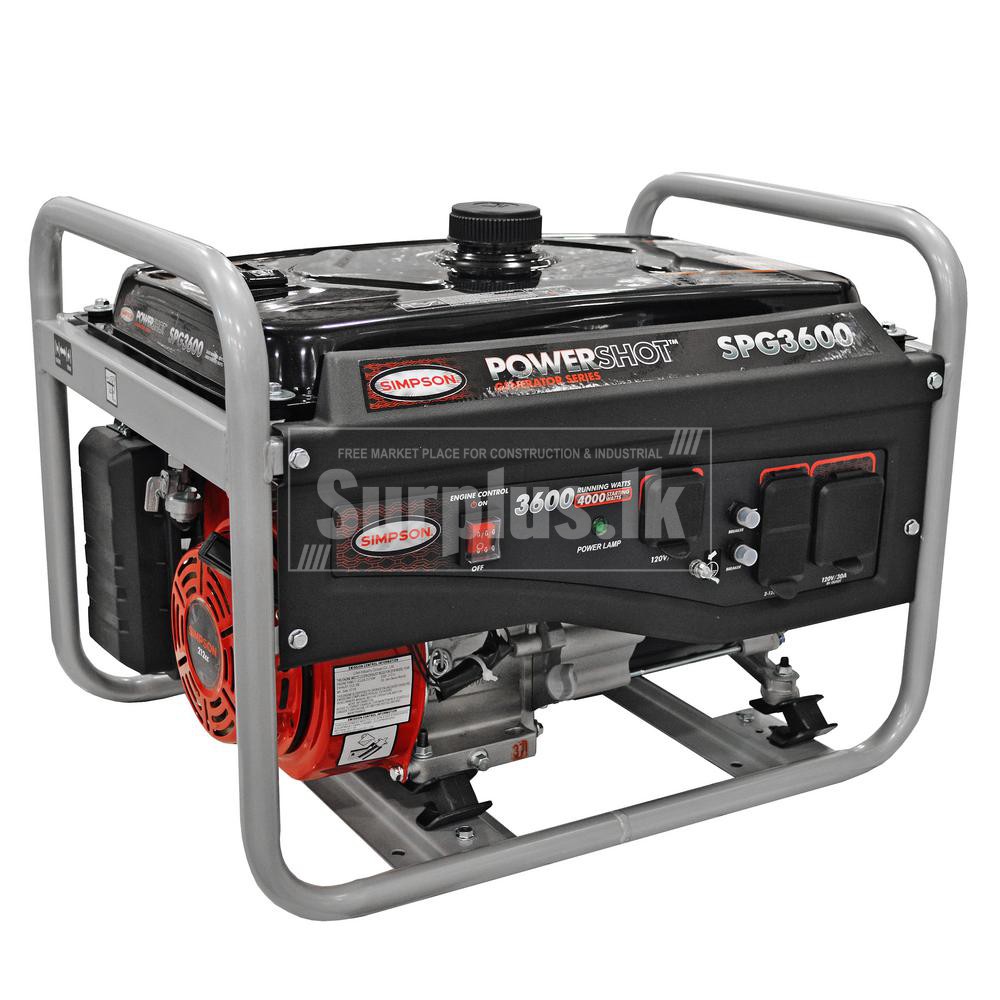 Simpson 3,600-Watt Portable Generator – Surplus