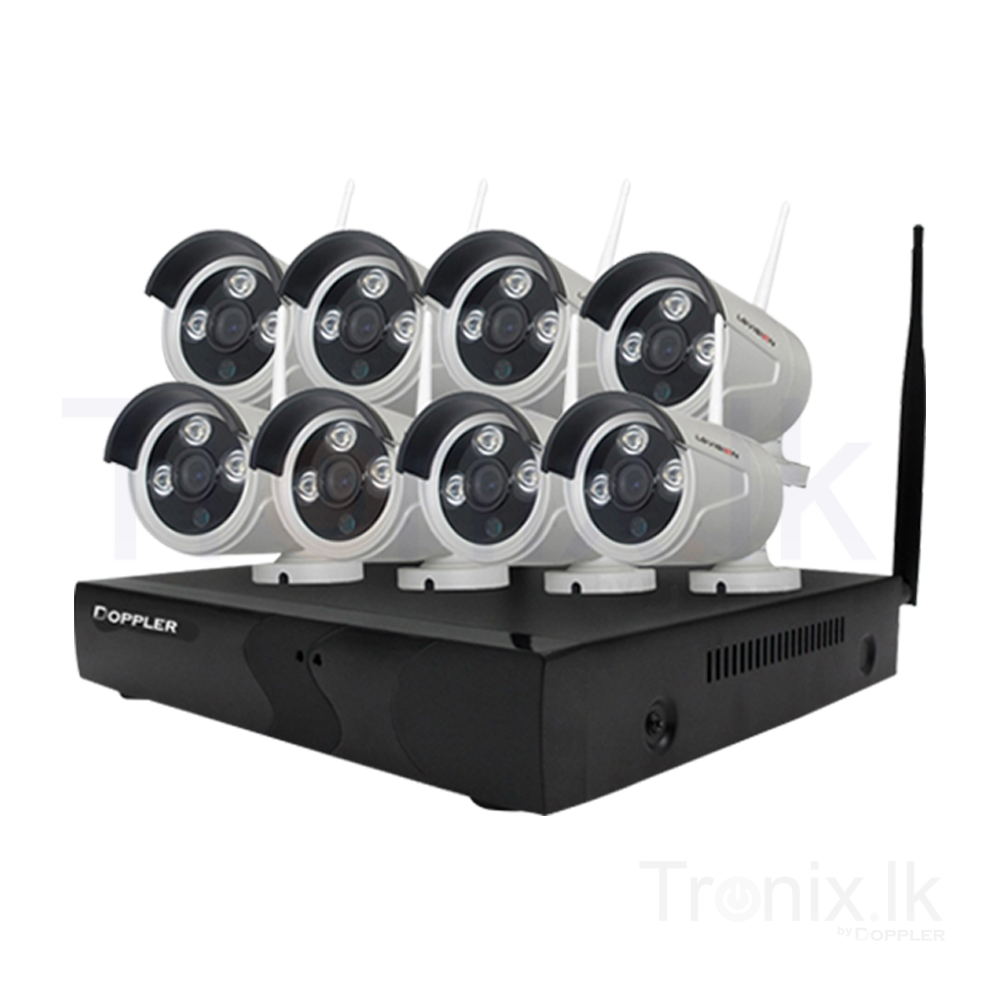 Doppler 8 channel 1.3MP NVR Wireless CCTV camera system DOP-WK8108-N-20 ...