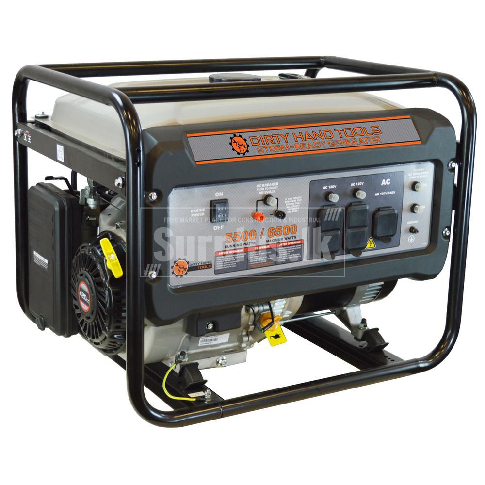 Dirty Hand Tools Storm Ready 5,500-Watt Portable Generator – Surplus